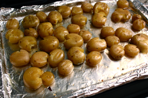 Crispy Cracked Potatoes | Witty in the City